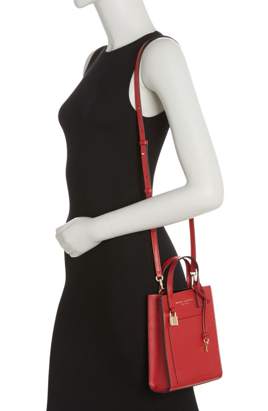 Marc Jacobs Micro Leather Tote In Savvy Red | ModeSens