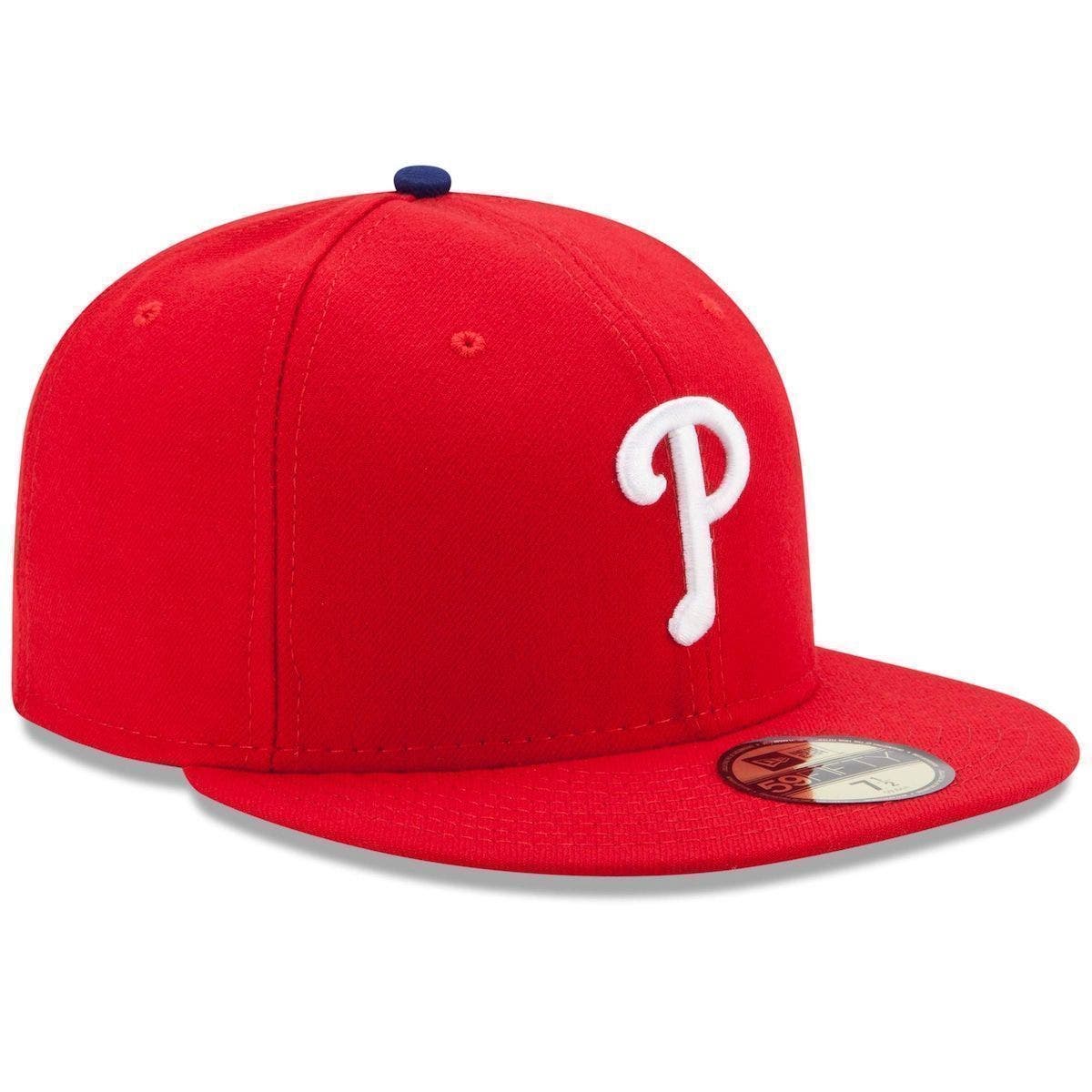 New Era Men's New Era Red Philadelphia Phillies Game Authentic ...