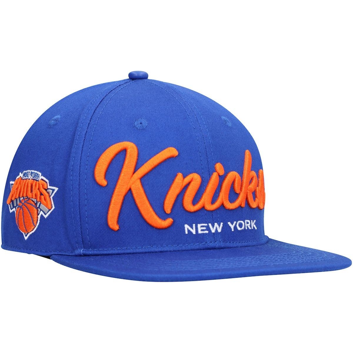 PRO STANDARD Men's Pro Standard Blue New York Knicks Drop Shadow Script ...