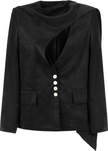 Nocturne Shoulder Pad Low Cut Jacket | Nordstrom
