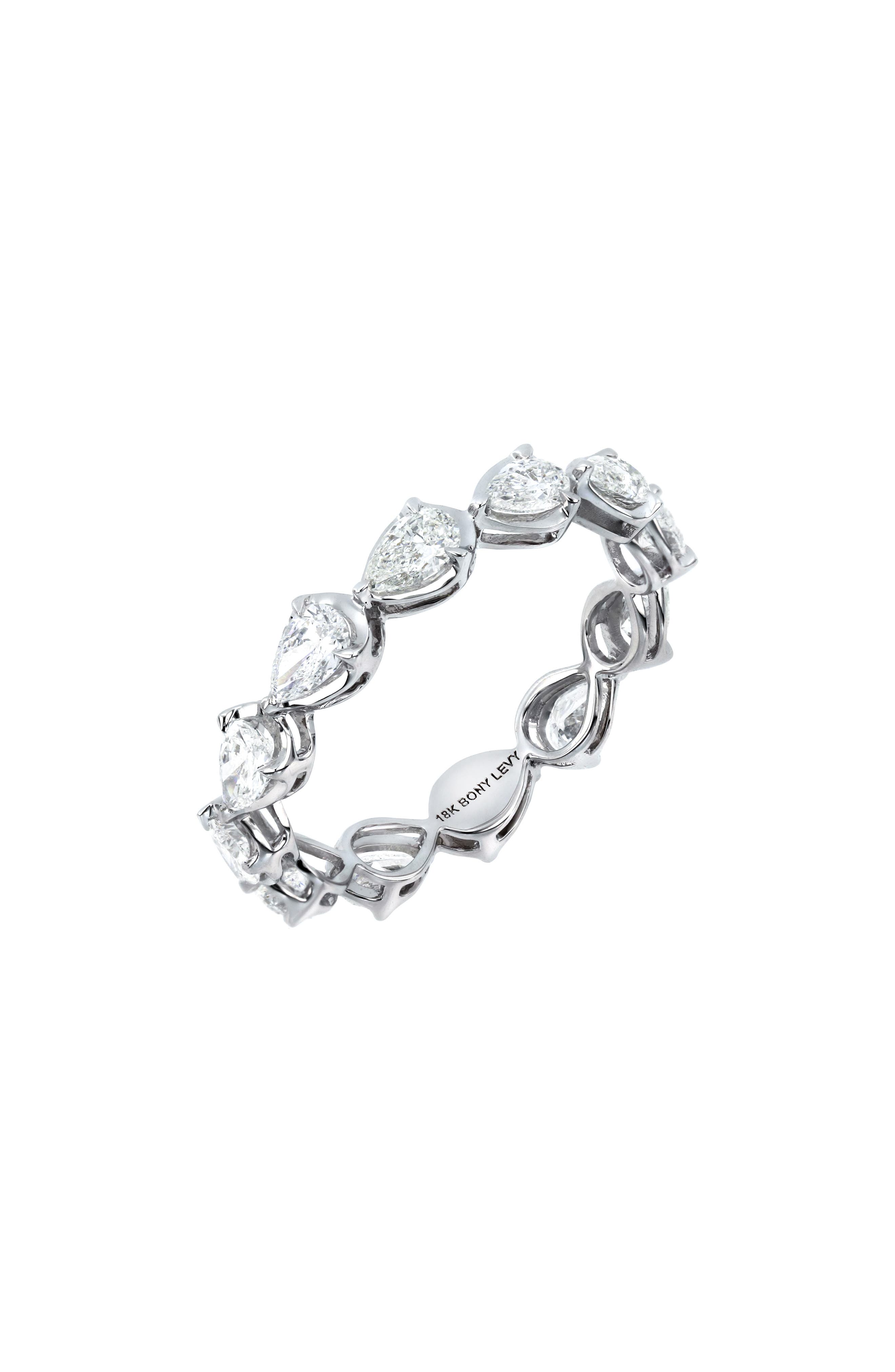 Bony Levy Aviva Pear Diamond Eternity Ring | Nordstrom