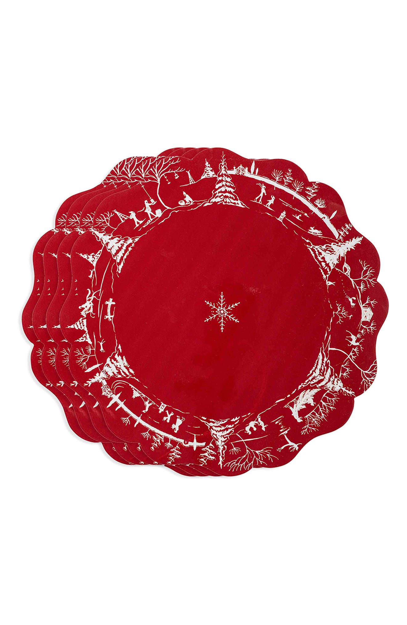 Juliska Country Estate Winter Frolic Set of 4 Placemats | Nordstrom