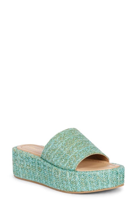 Women's Blue/Green Wedge Sandals | Nordstrom