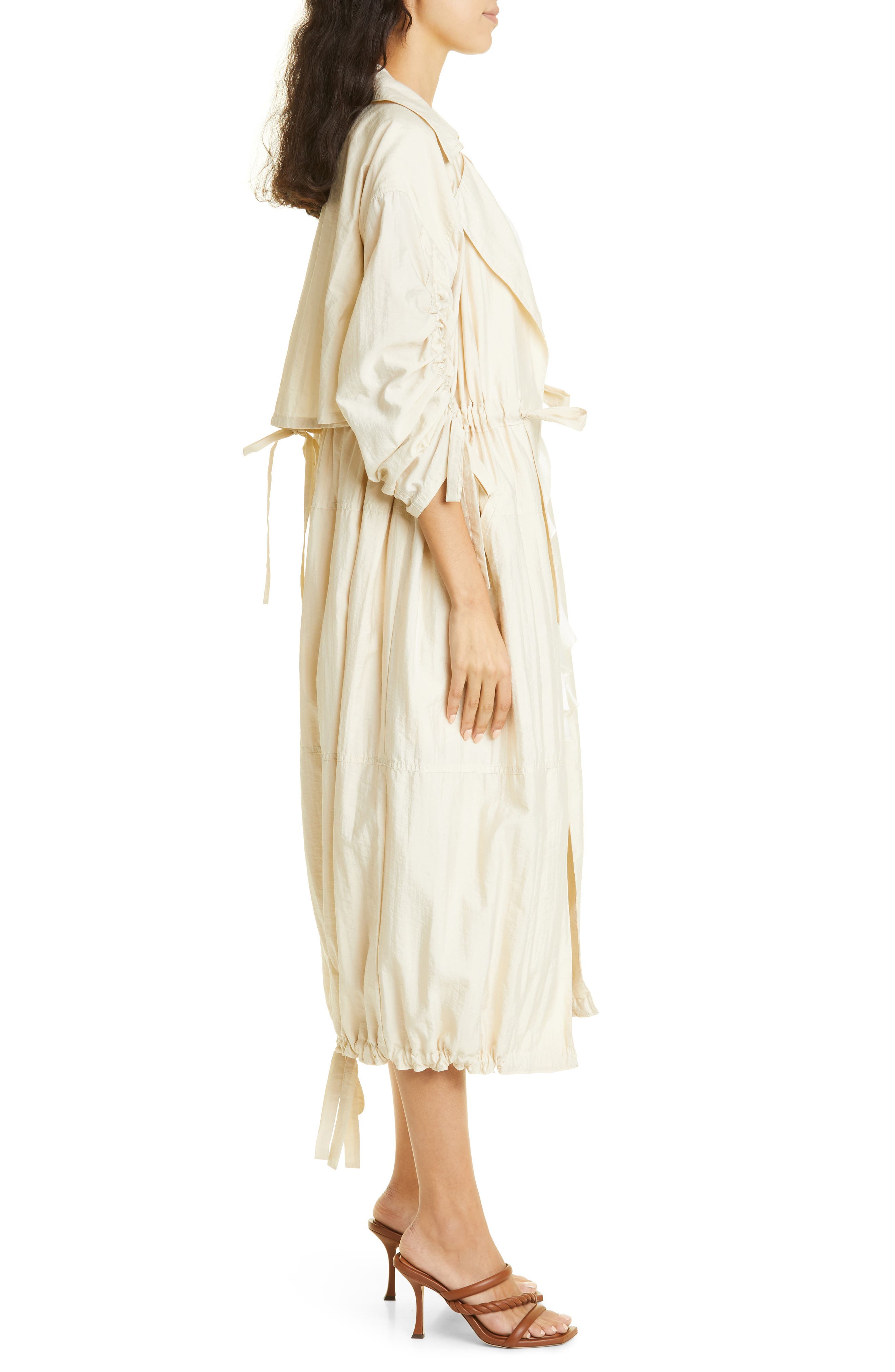 Cinq à Sept Emmeline Ruched Sleeve Trench Coat | Nordstrom