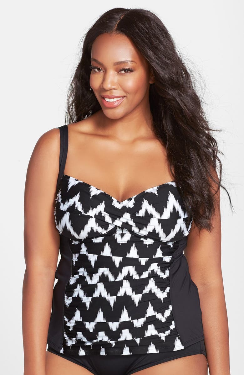 La Blanca Night Waves Tankini Top Plus Size Nordstrom