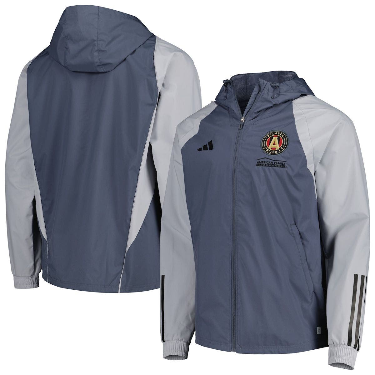 adidas Men's adidas Charcoal Atlanta United FC All-Weather Raglan ...