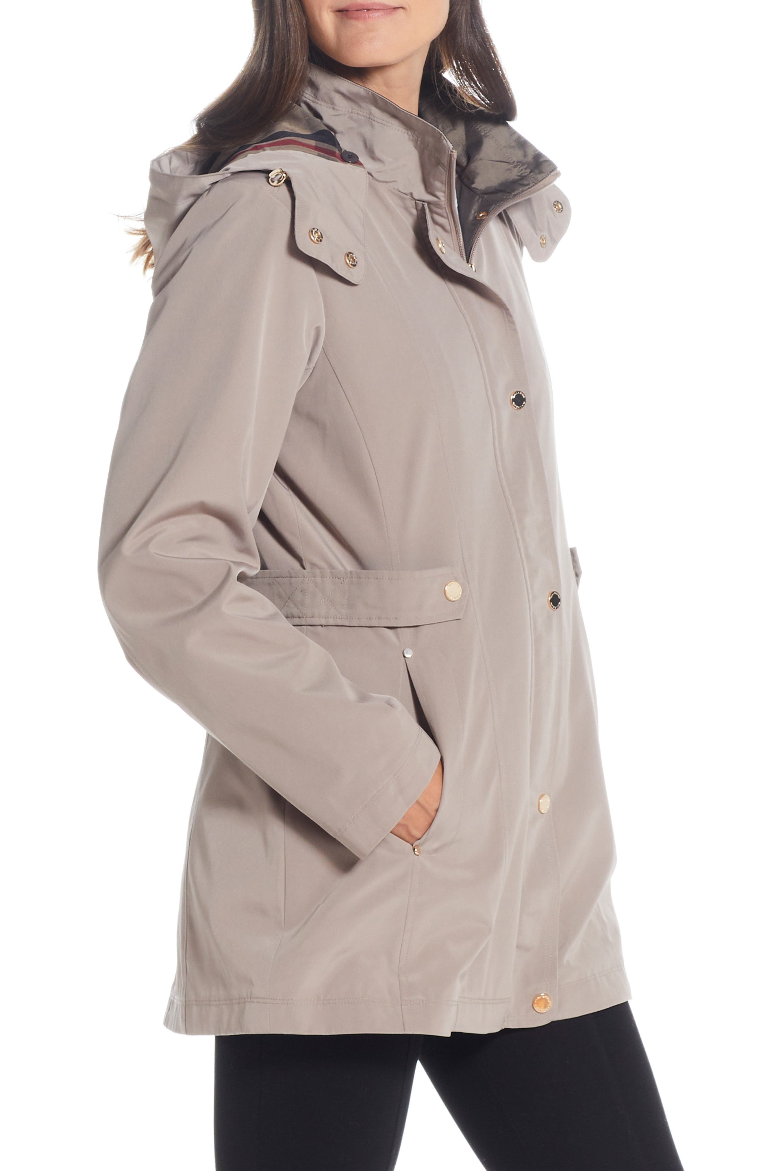 Gallery Water Resistant Zip Front Rain Jacket | Nordstrom