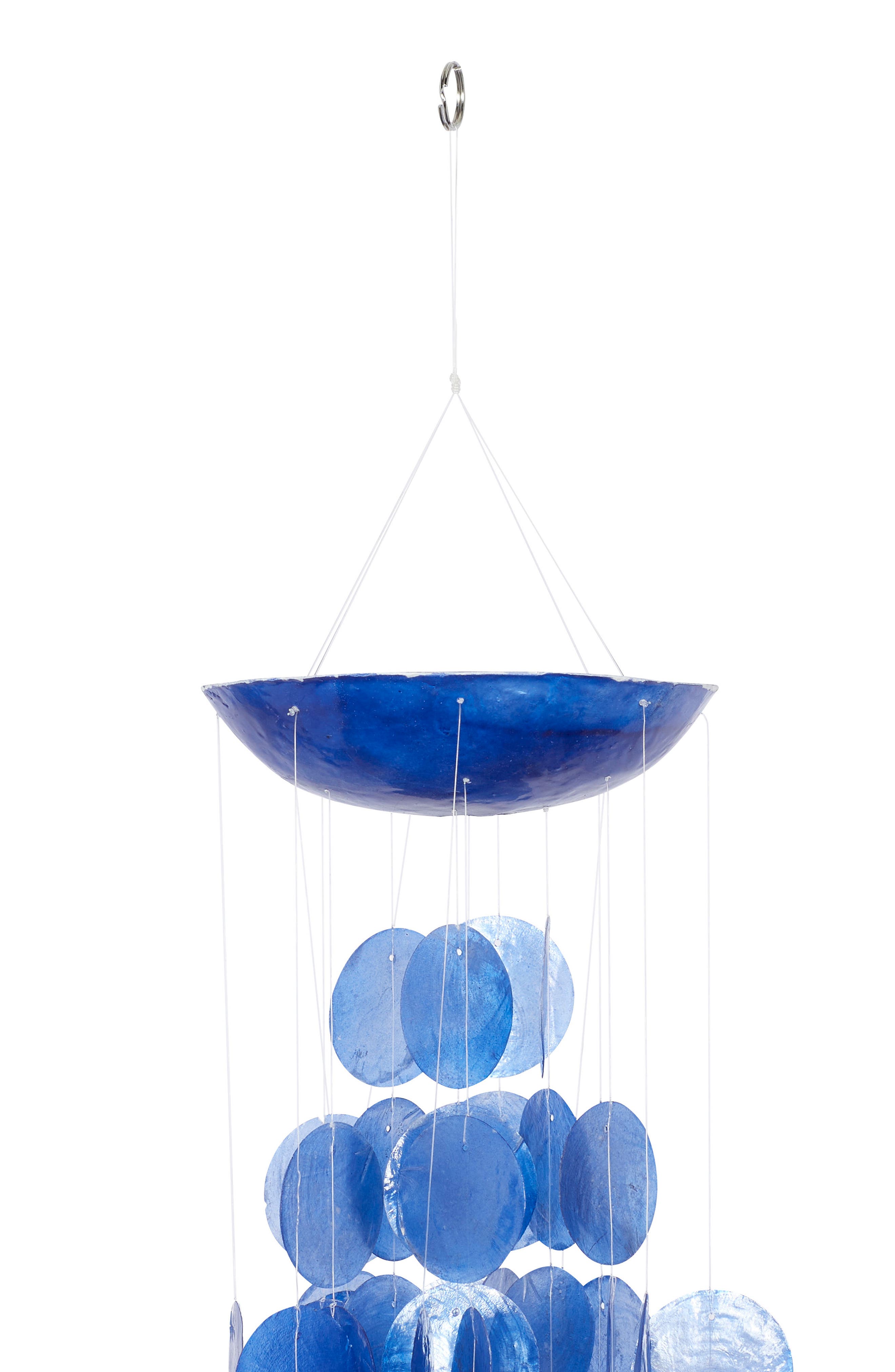 GINGER BIRCH STUDIO Blue Capiz Shell Waterfall Windchime | Nordstromrack