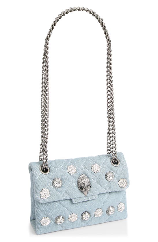 Kurt Geiger Mini Kensington Crystal Convertible Crossbody Bag In Light ...