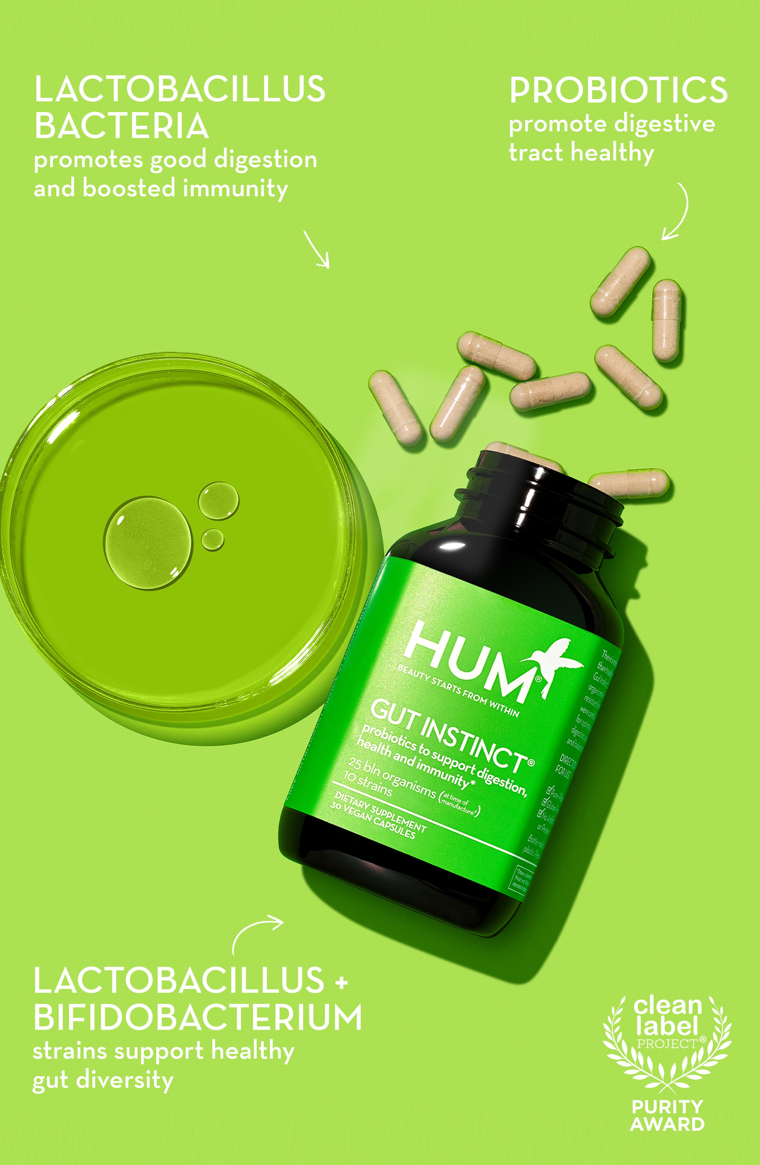 Hum Nutrition Gut Instinct™ Probiotic Dietary Supplement | Nordstrom