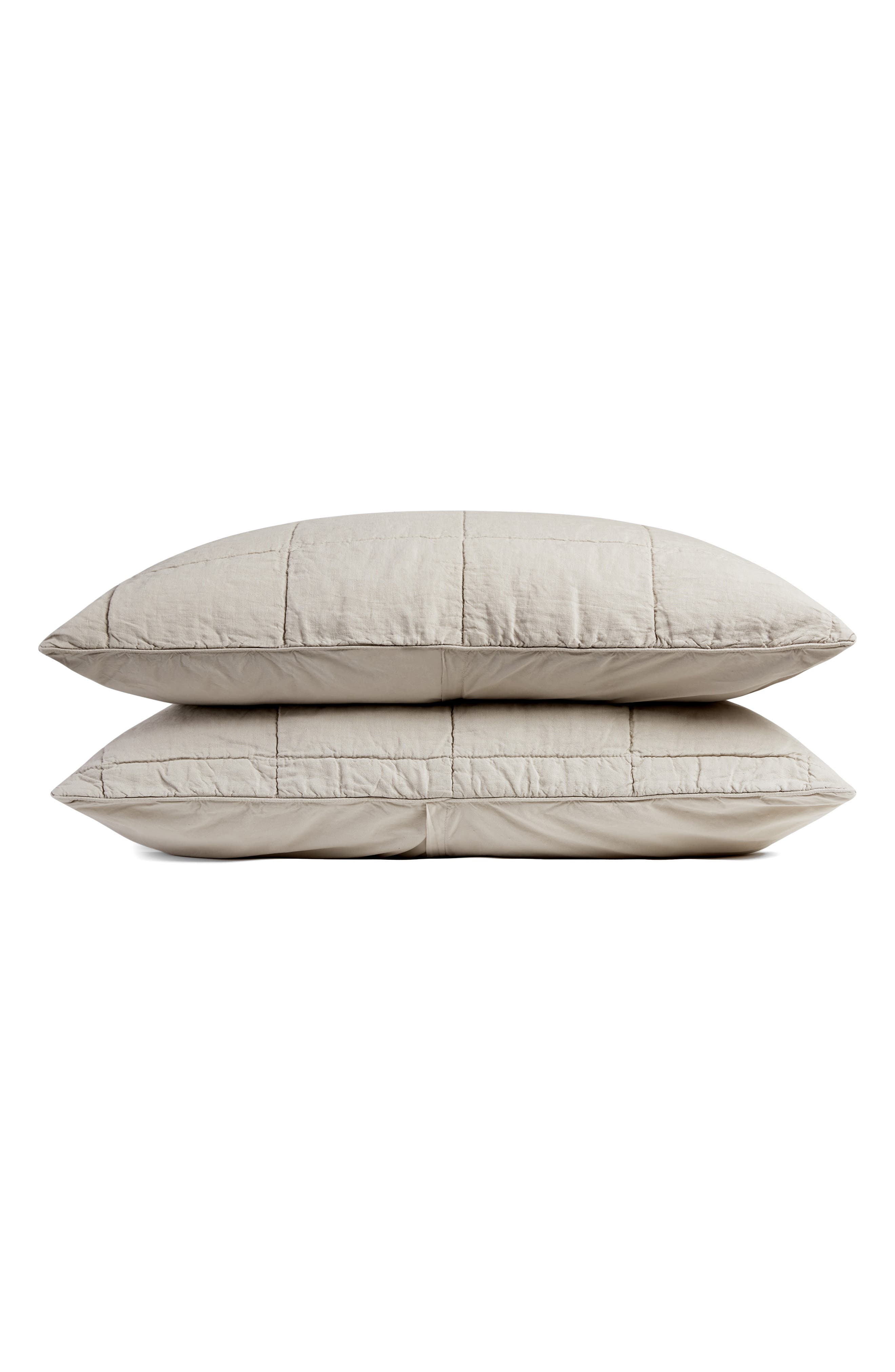 Parachute Linen Box Quilted Sham Set | Nordstrom