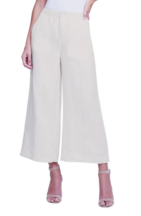 Women's 100% Linen Wide-Leg Pants | Nordstrom