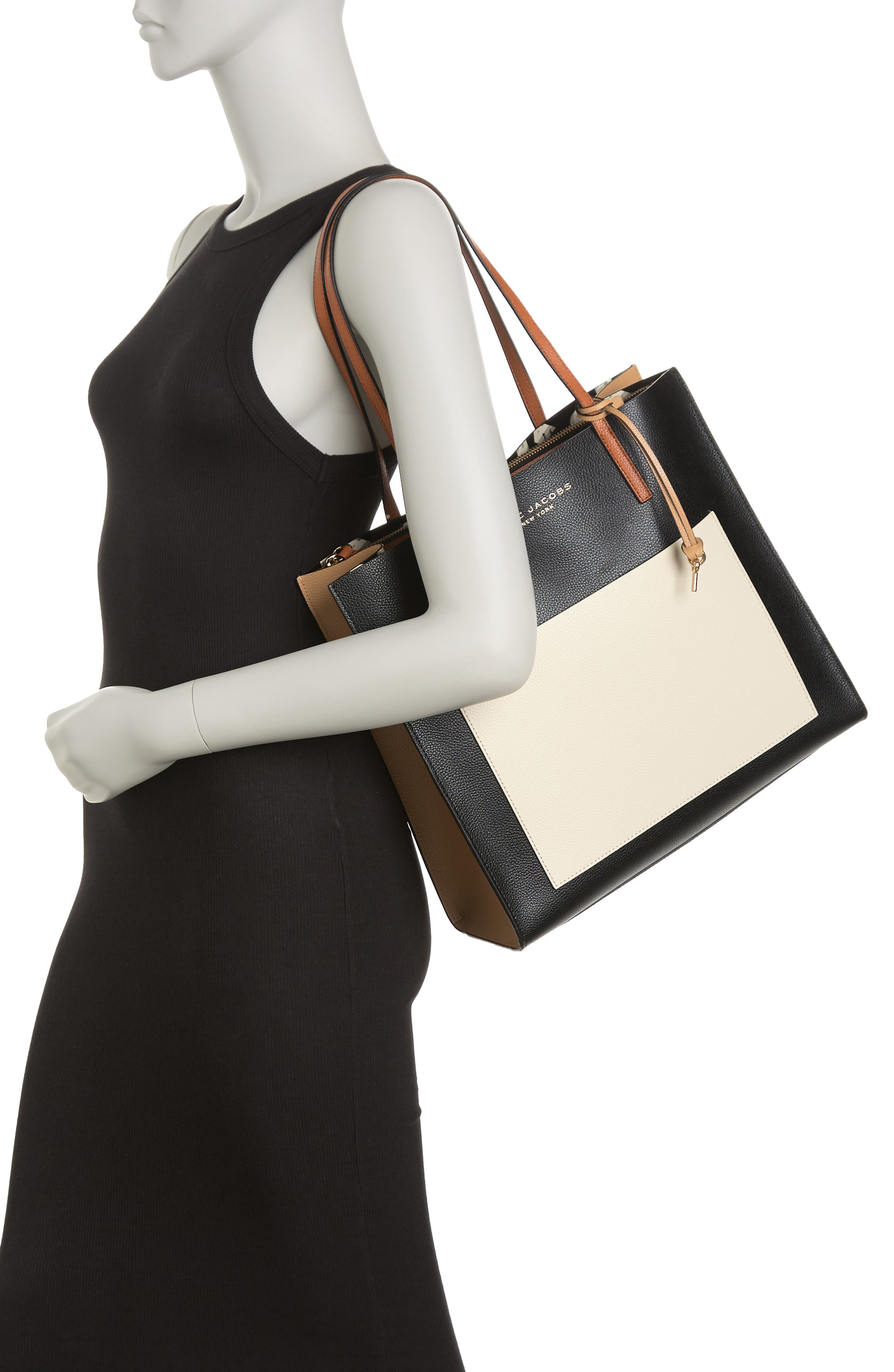 Marc Jacobs Grind Colorblock Leather Tote Bag | Nordstromrack