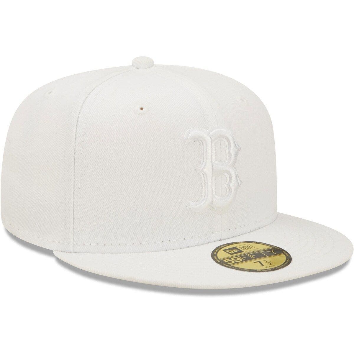 New Era Men's New Era Boston Red Sox White on White 59FIFTY Fitted Hat ...