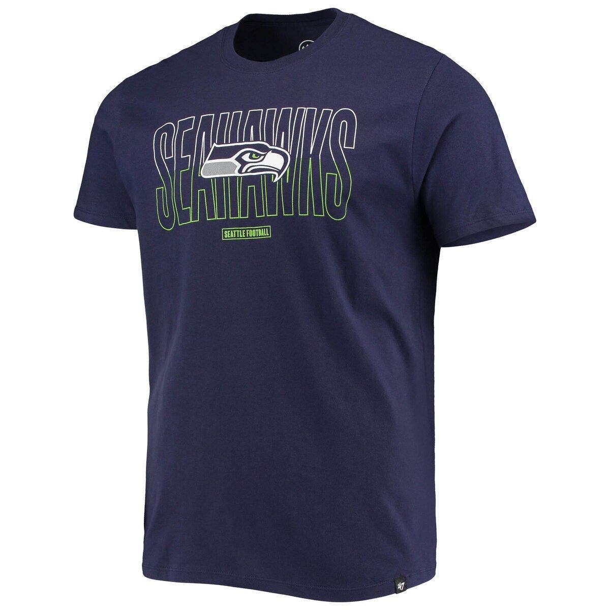 '47 Men's '47 College Navy Seattle Seahawks Split Squad Super Rival T ...