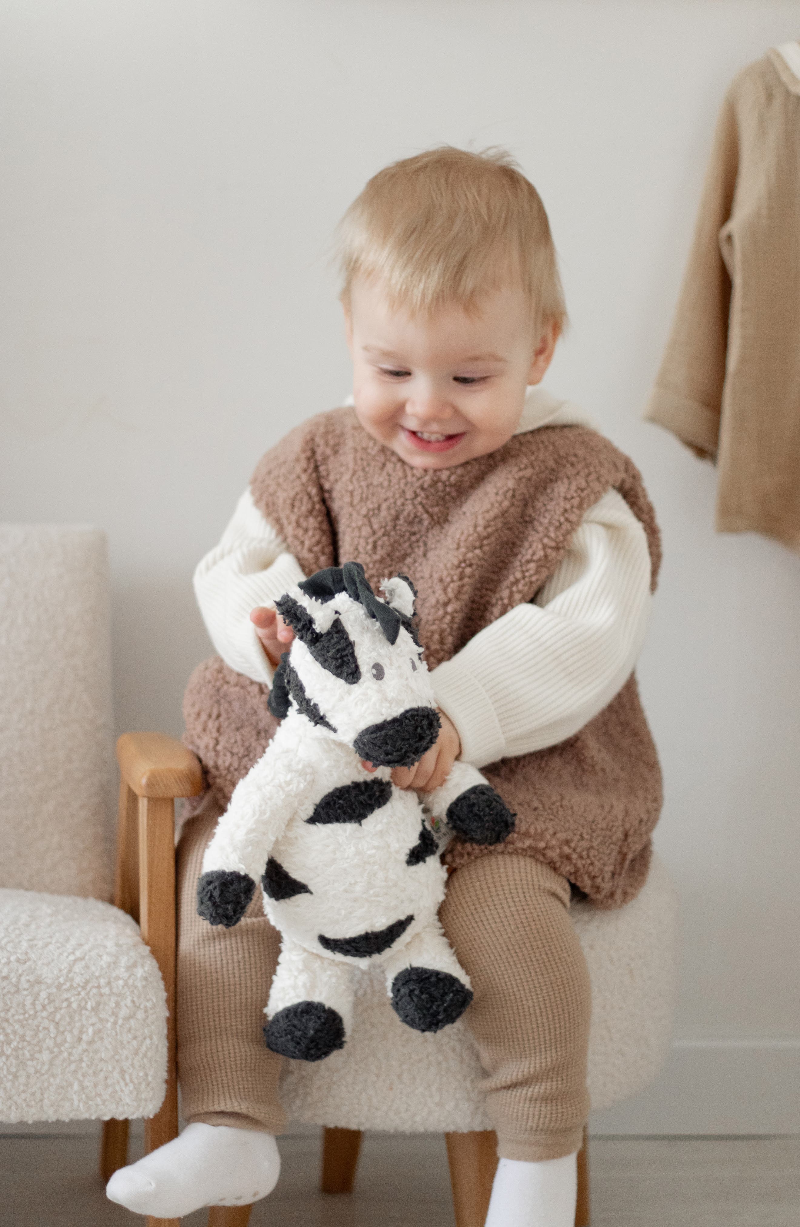 Tikiri Zibby the Zebra Organic Cotton Plush Toy | Nordstrom