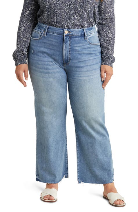 Women's Wide Leg Plus-Size Jeans | Nordstrom