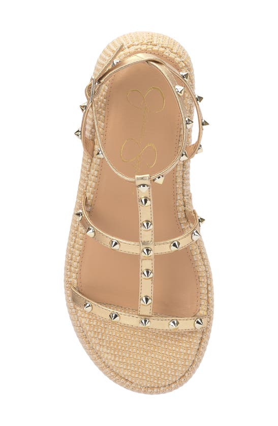Jessica Simpson Pascha Strappy Platform Sandal In Gold | ModeSens