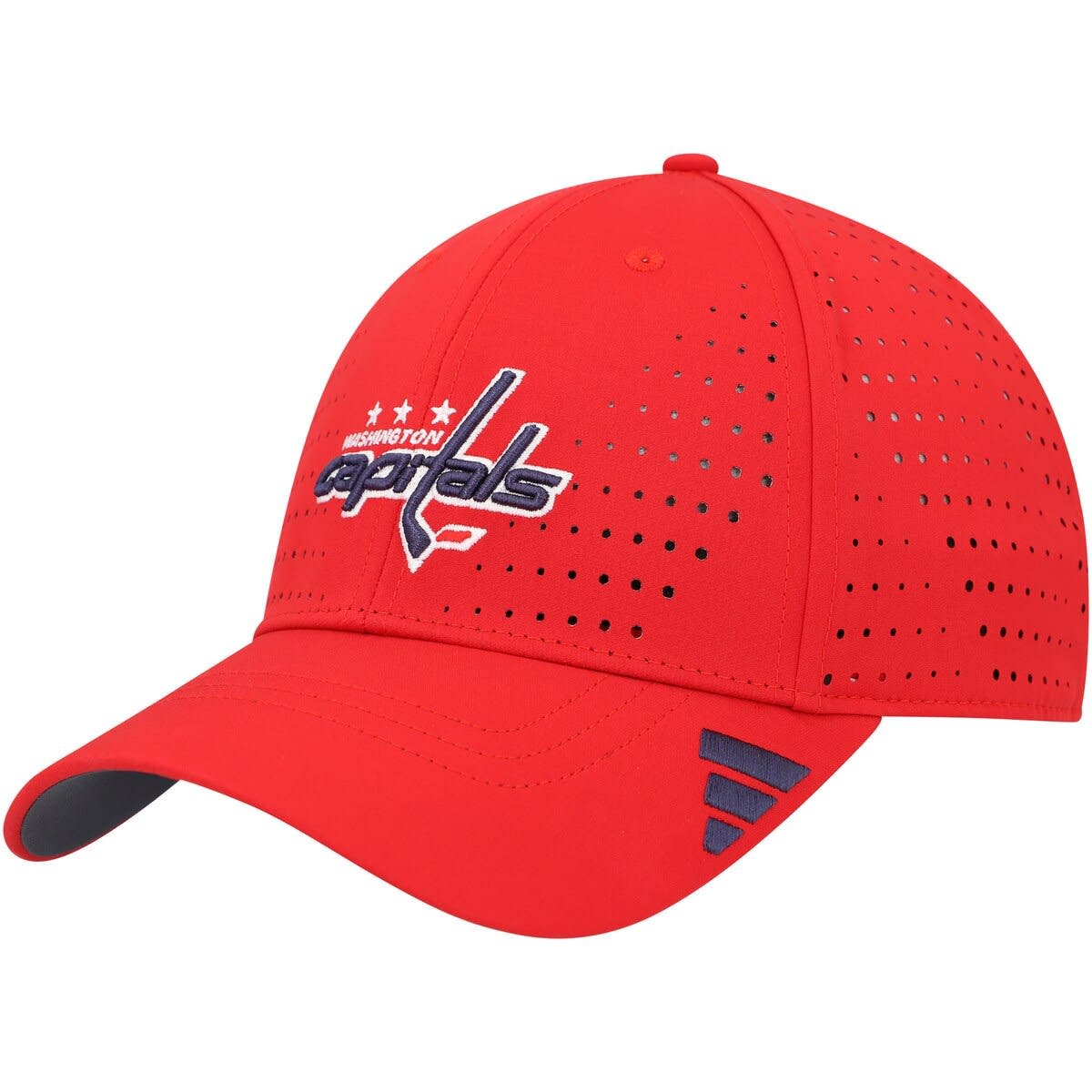 adidas Men's adidas Red Washington Capitals Laser Perforated AEROREADY ...