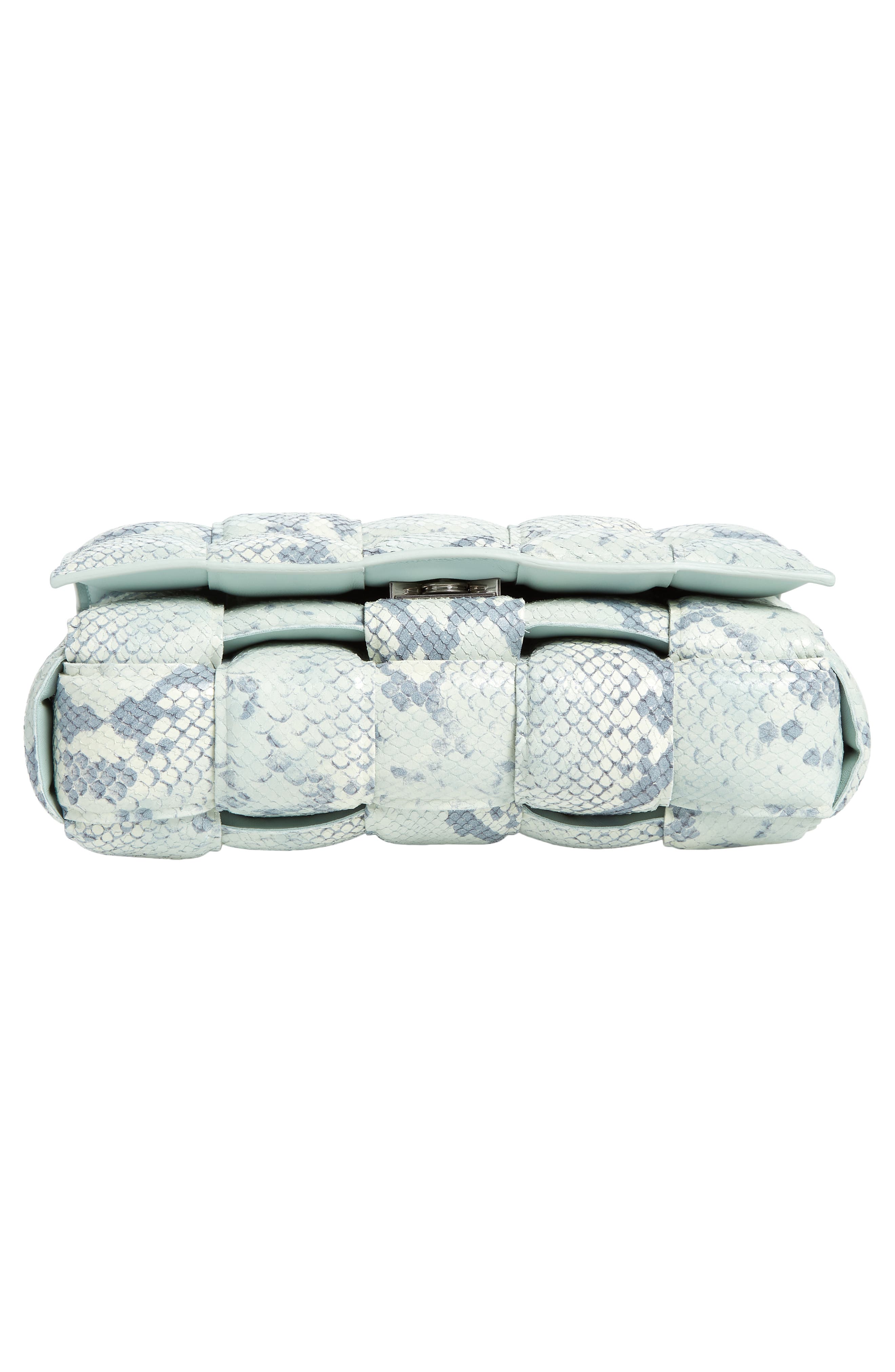 Bottega Veneta Padded Cassette Python Embossed Leather Crossbody Bag ...