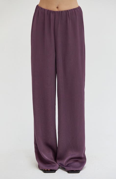 Women's Purple Wide-Leg Pants | Nordstrom