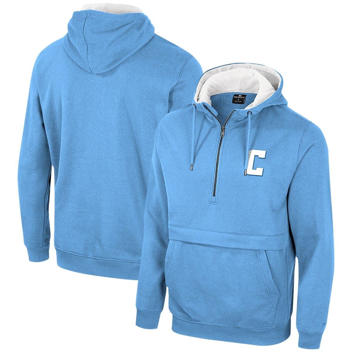COLOSSEUM Men's Colosseum Light Blue Columbia University Team Half-Zip ...