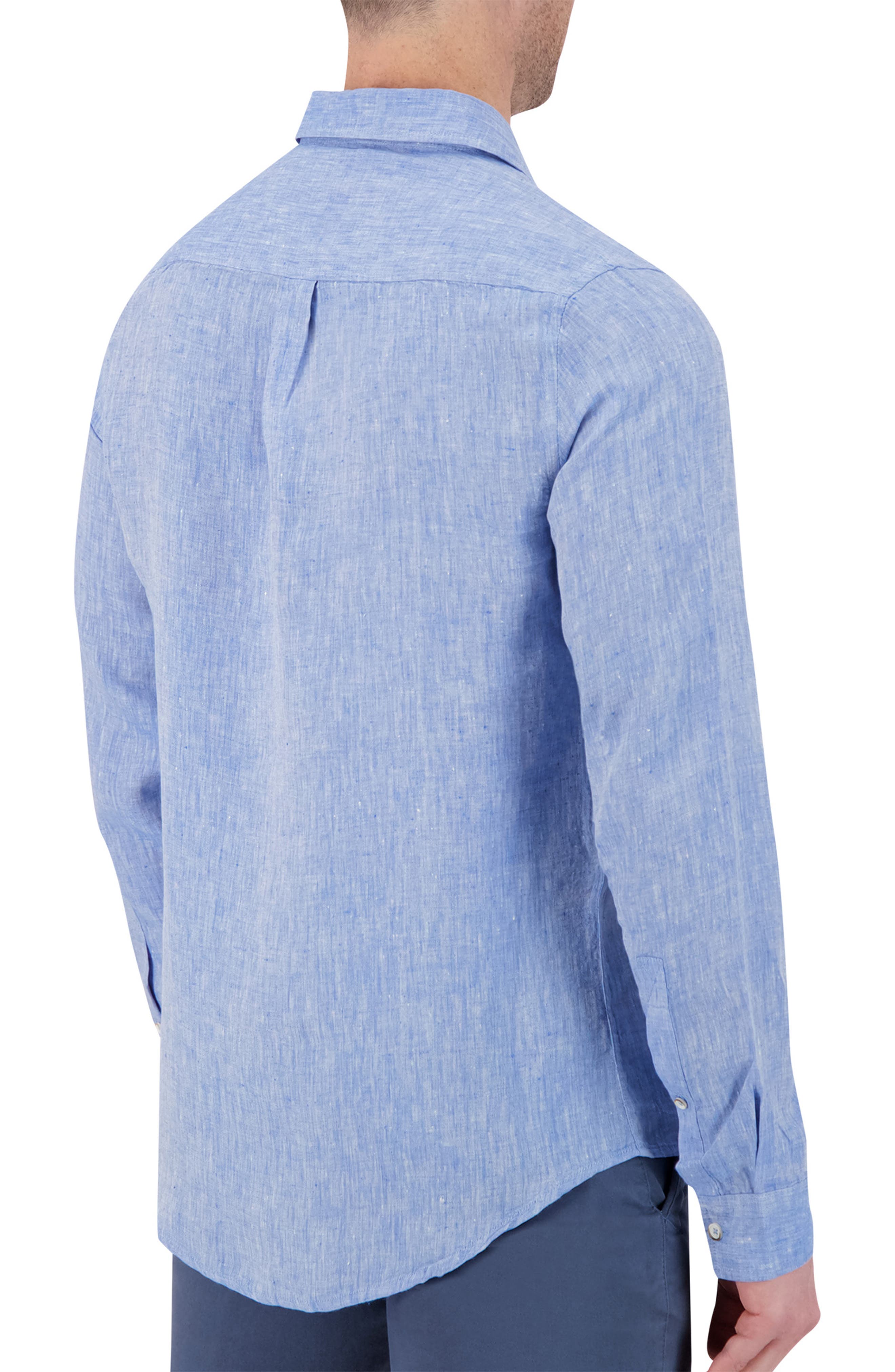 Report Collection Stretch Linen Dress Shirt | Nordstromrack