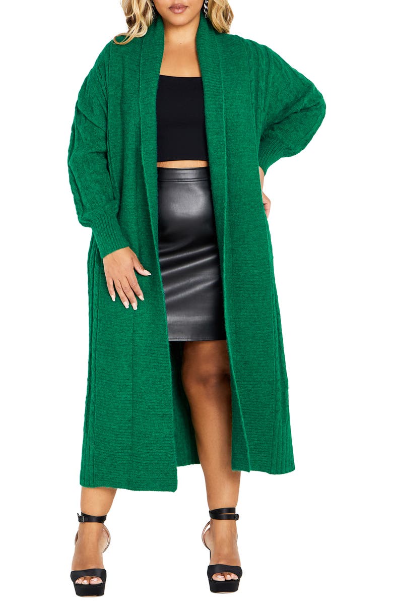 City Chic Kenzi Longline Cardigan | Nordstrom