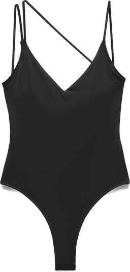 Mango Strappy V Neck One Piece Swimsuit Nordstrom