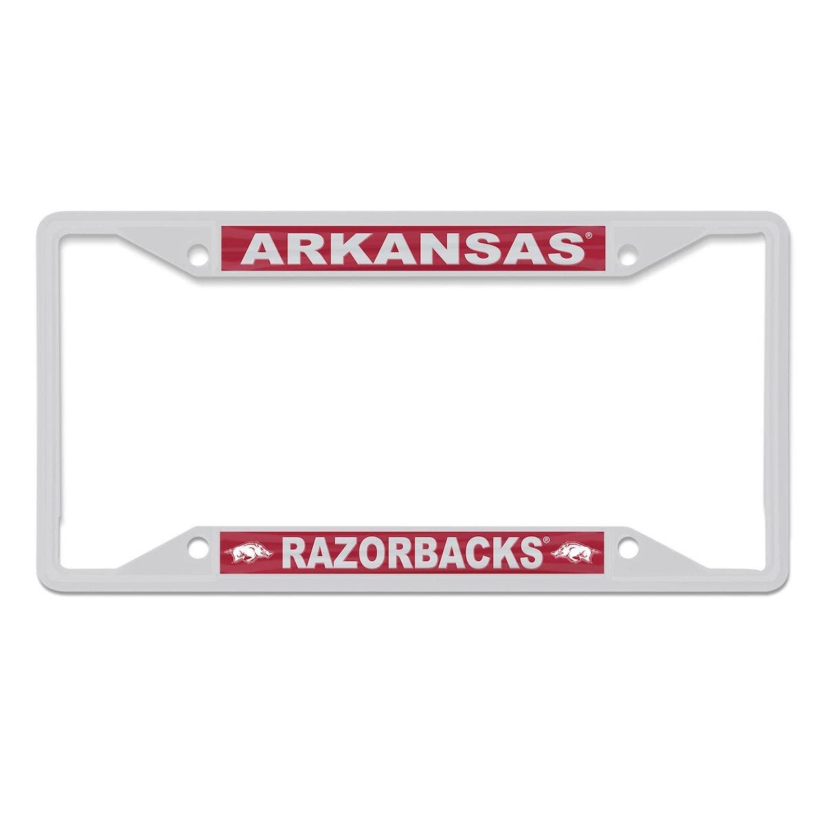 WINCRAFT Arkansas Razorbacks Chrome Colored License Plate Frame | Nordstrom