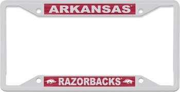 WINCRAFT Arkansas Razorbacks Chrome Colored License Plate Frame | Nordstrom