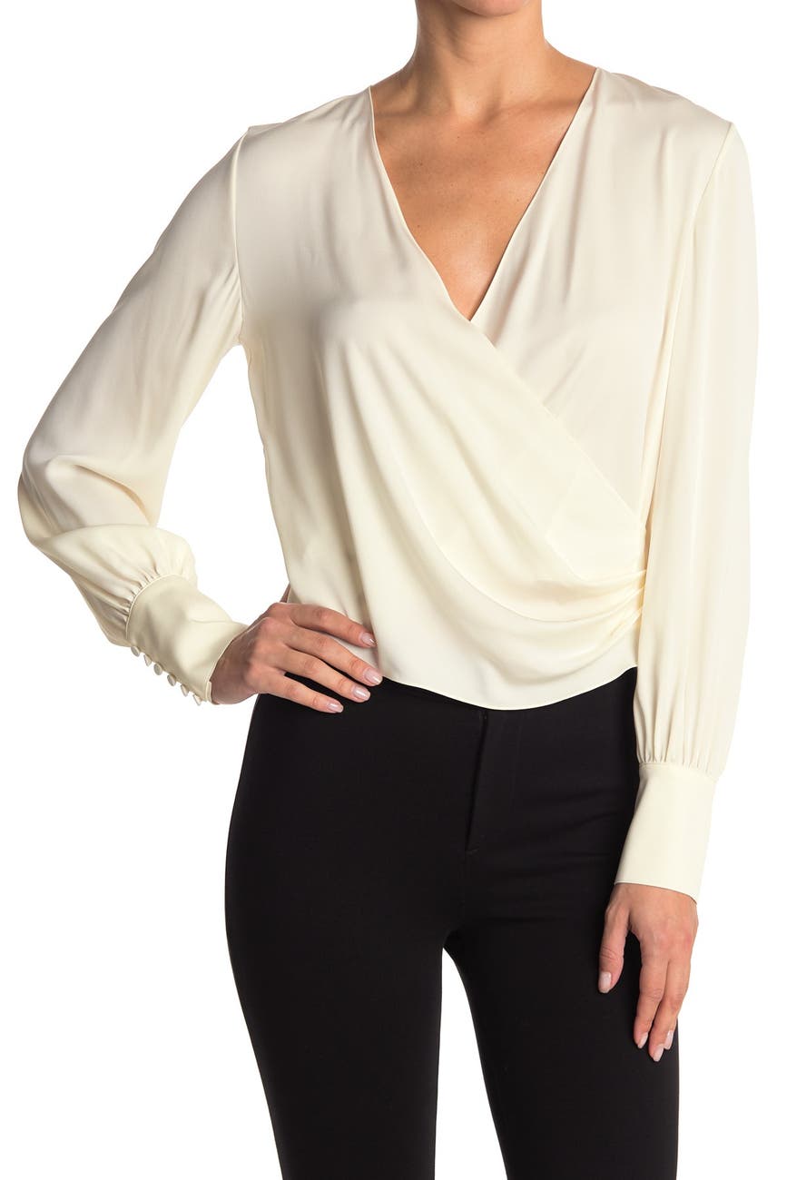 Theory | Surplice Neck Wrap Blouse | Nordstrom Rack