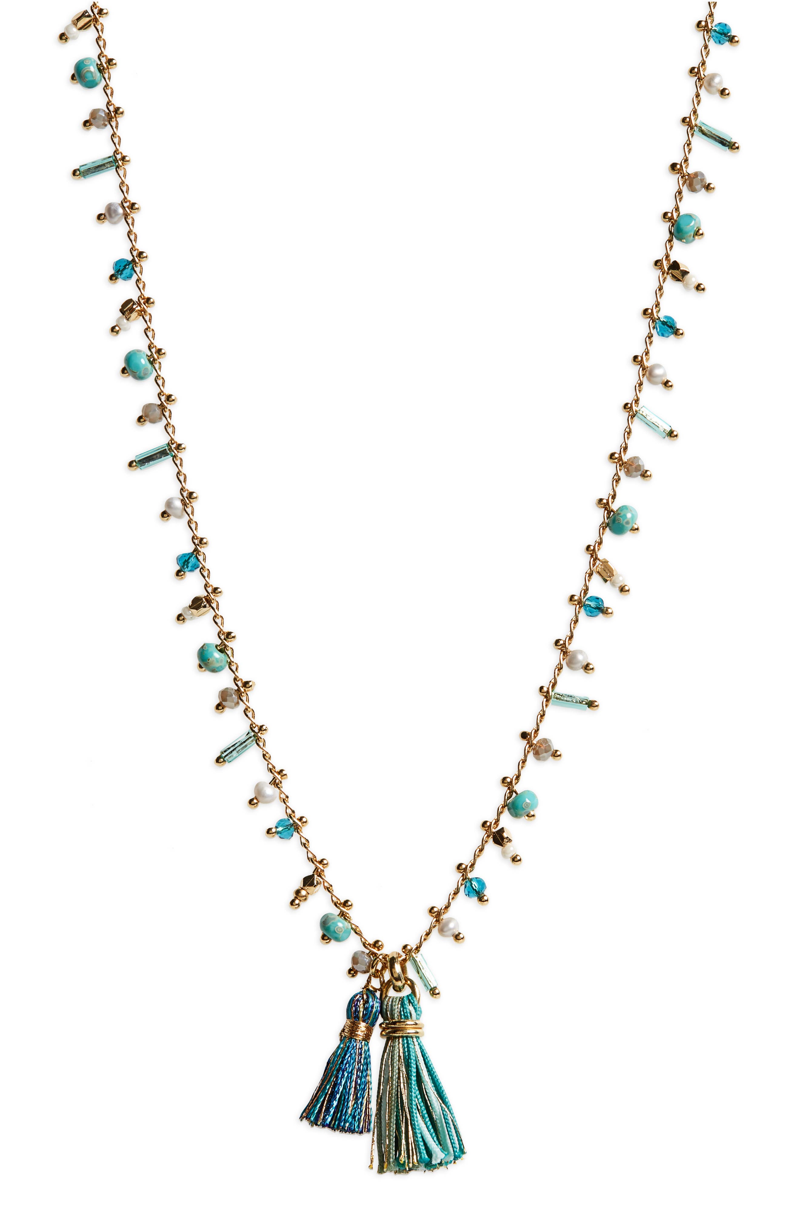 Gas Bijoux Beaded Tassel Necklace | Nordstrom