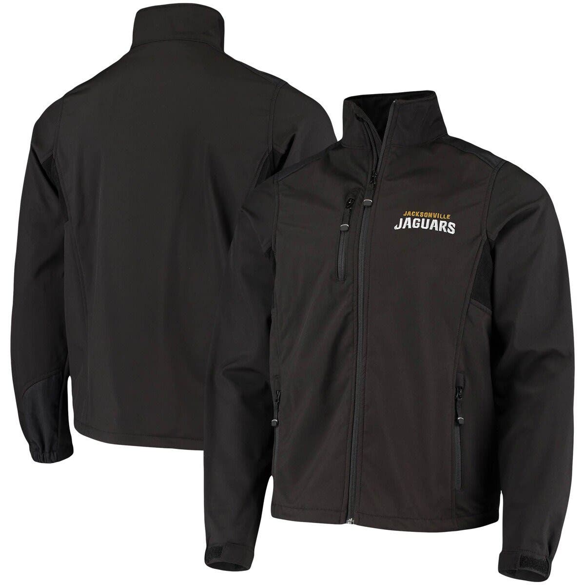 DUNBROOKE Men's Dunbrooke Black Jacksonville Jaguars Circle Softshell ...