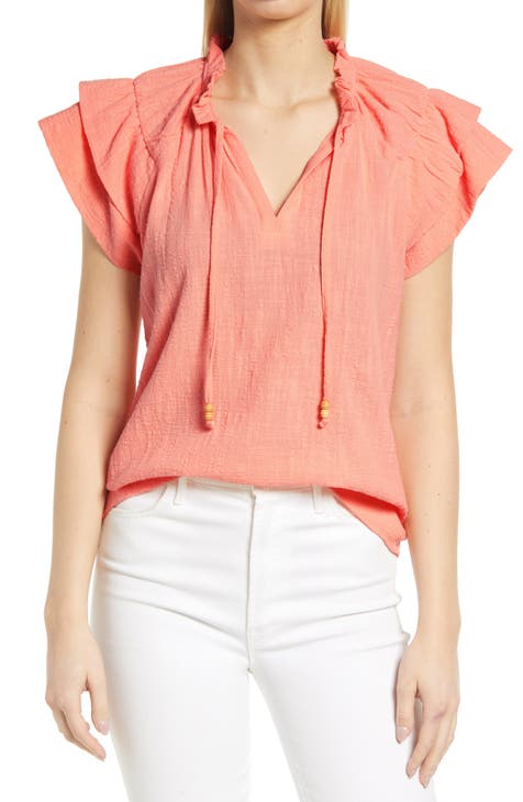 Women's Coral Tops | Nordstrom