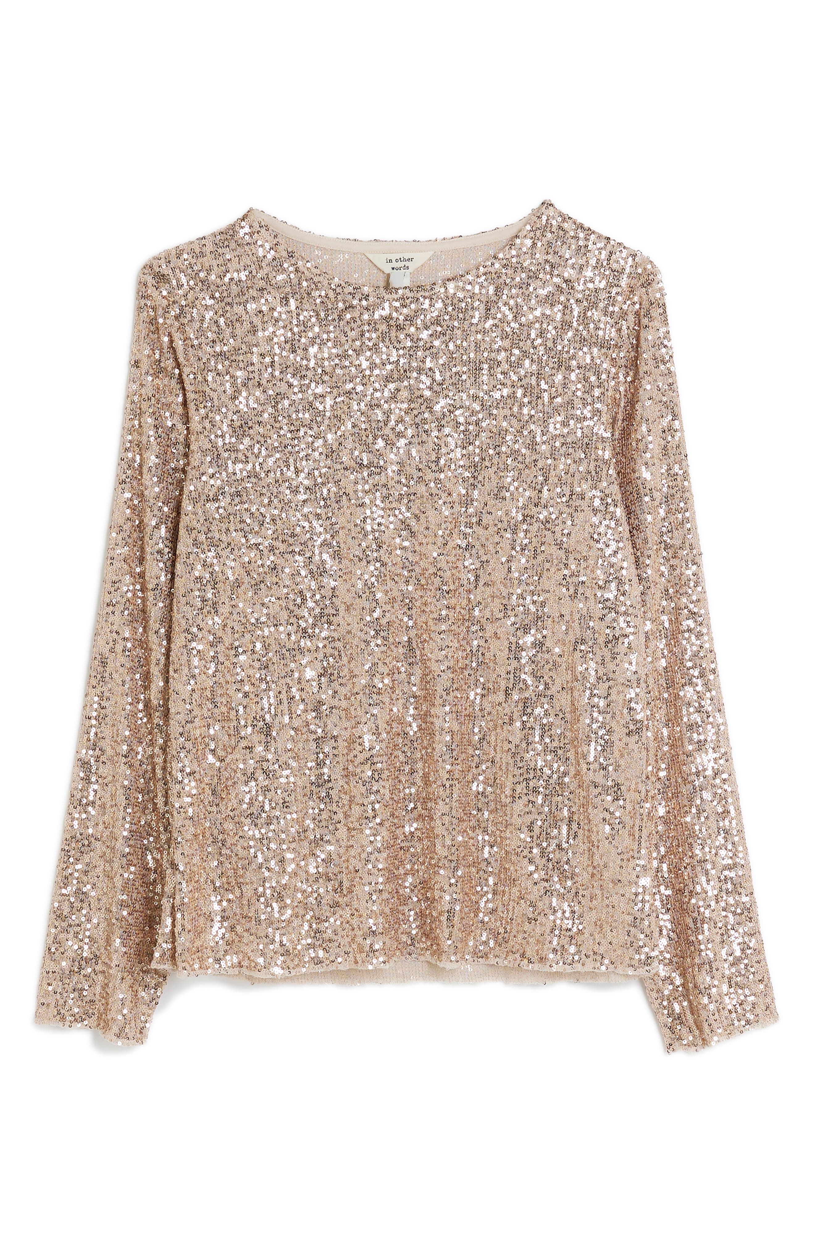 River Island Sequin Top | Nordstrom