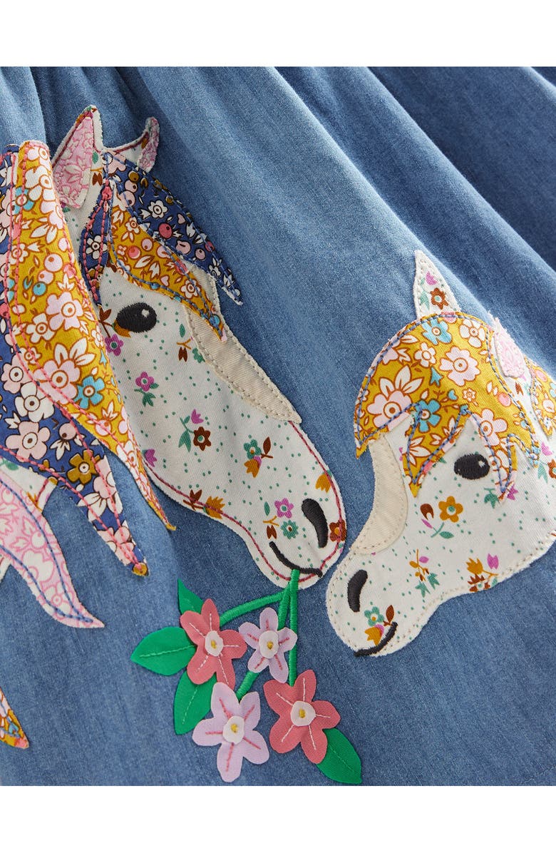 Mini Boden Kids' Appliqué Long Sleeve Dress | Nordstrom