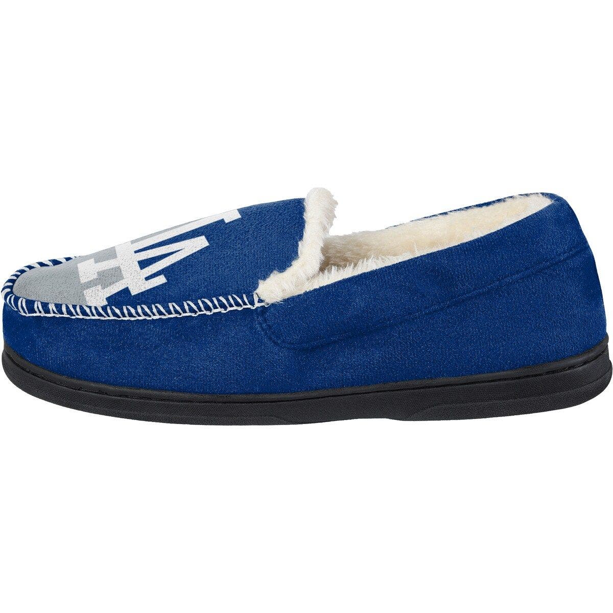 FOCO Men's FOCO Los Angeles Dodgers Colorblock Moccasin Slippers ...