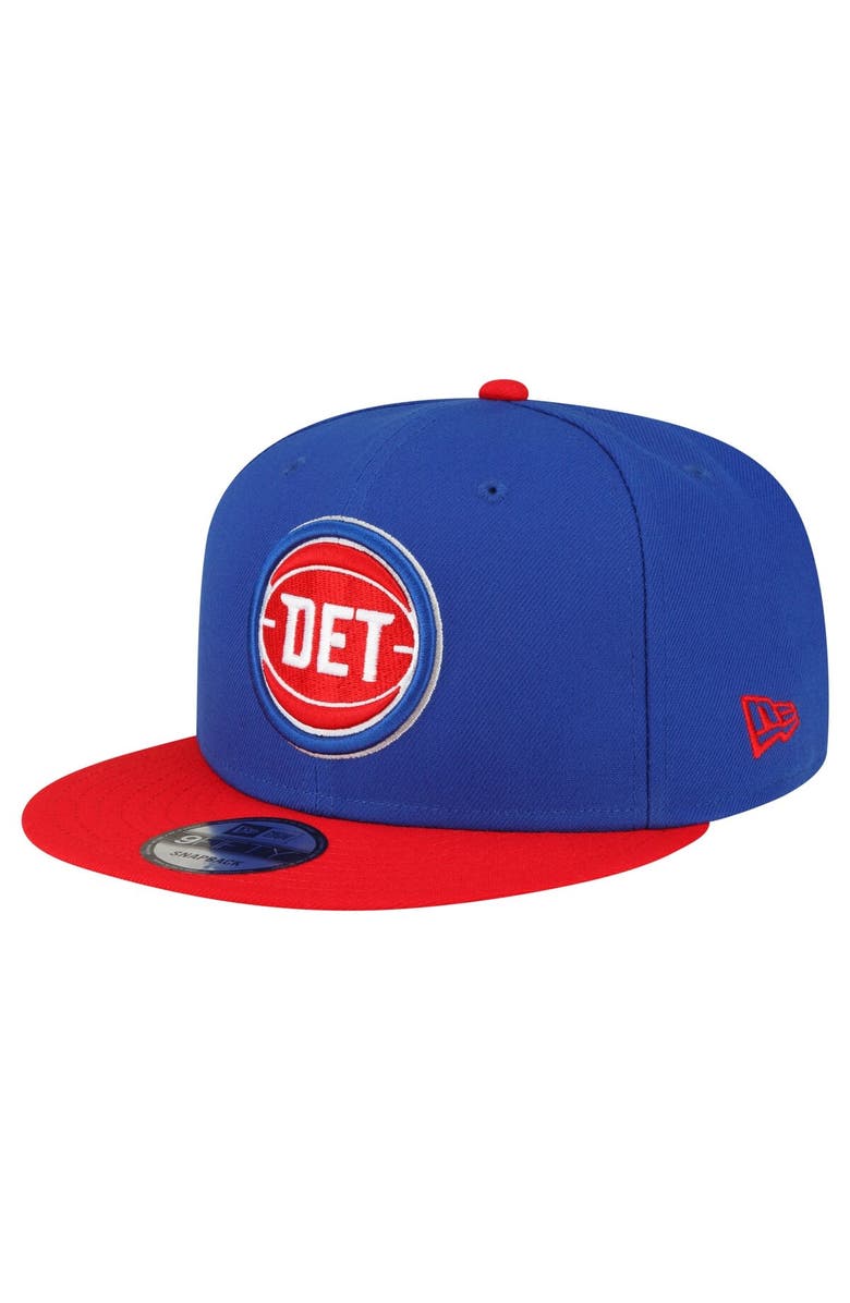 New Era Men's New Era Royal/Red Detroit Pistons Official Team Color ...