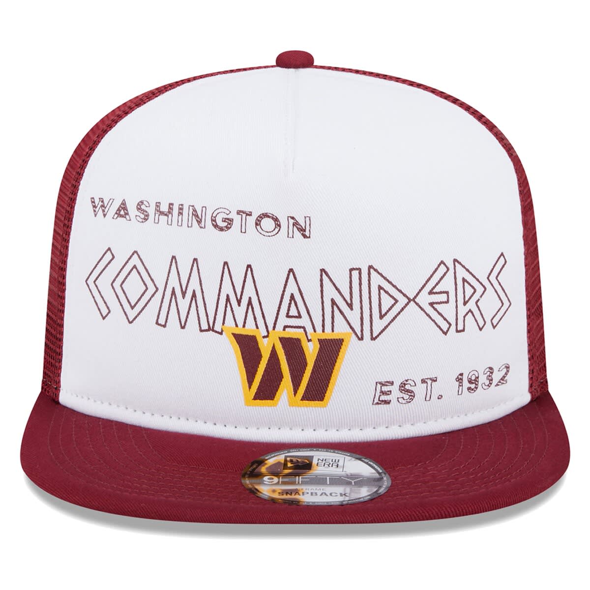 New Era Men's New Era White/Burgundy Washington Commanders Banger ...