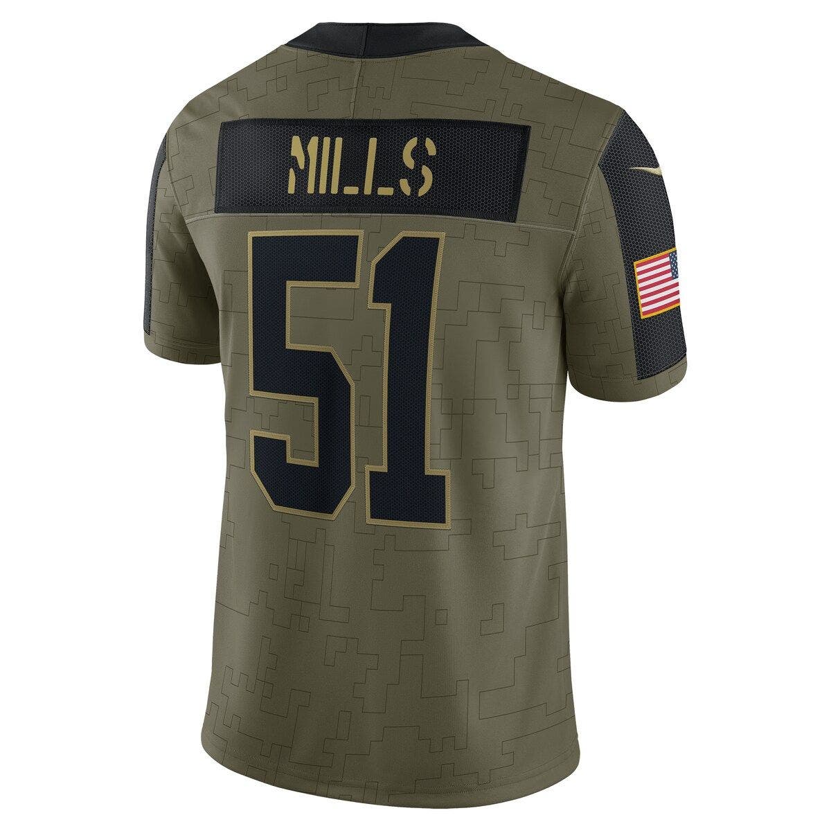 Nike Men's Nike Sam Mills Olive Carolina Panthers 2021 Salute To ...