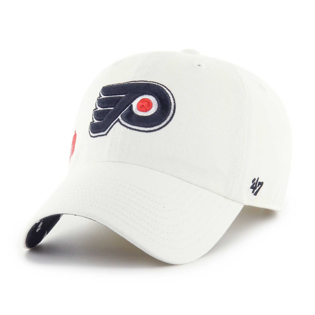 '47 Women's '47 White Philadelphia Flyers Confetti Clean Up Adjustable ...
