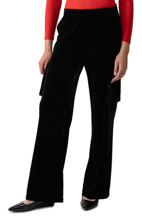 Women's Velvet Black Pants | Nordstrom
