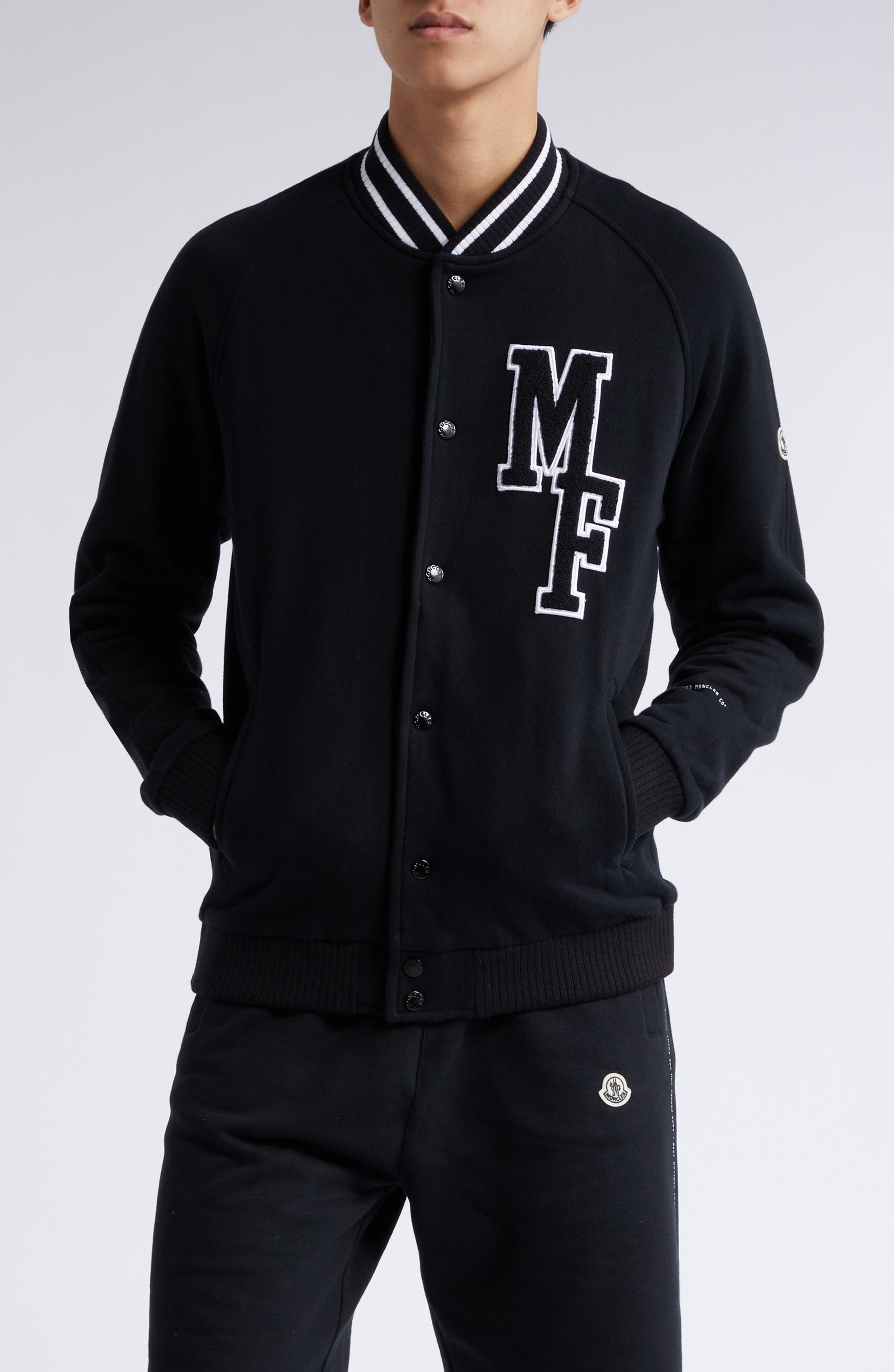 Moncler Genius x FRGMT Logo Bomber Jacket | Nordstrom