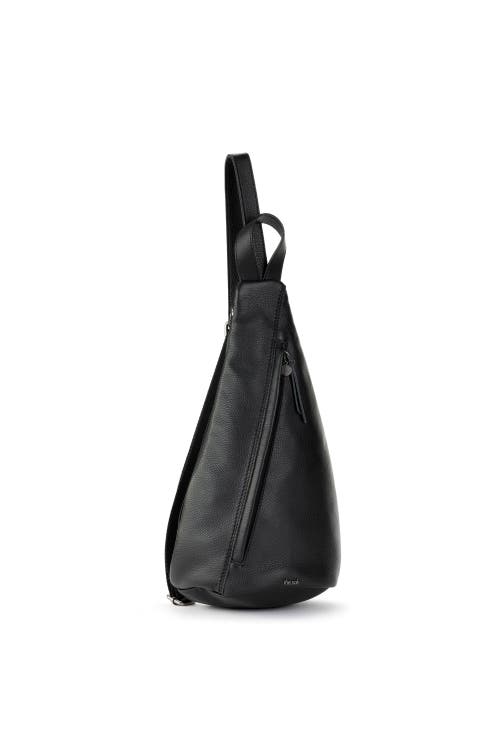 The Sak Geo Leather Sling Backpack In Black | ModeSens
