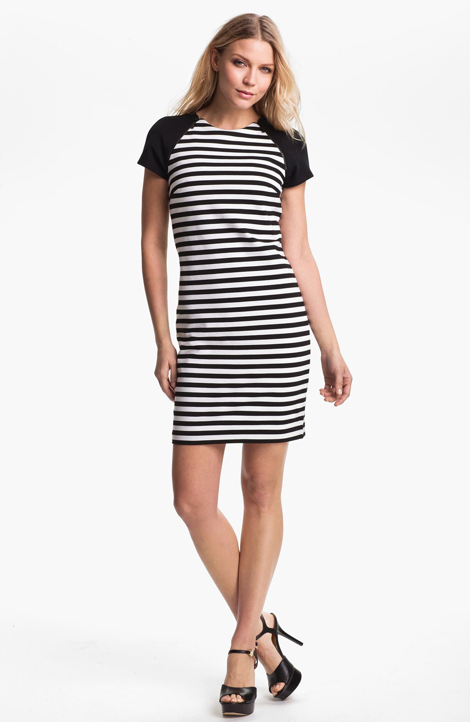 Michael Michael Kors Stripe Ponte Dress Nordstrom