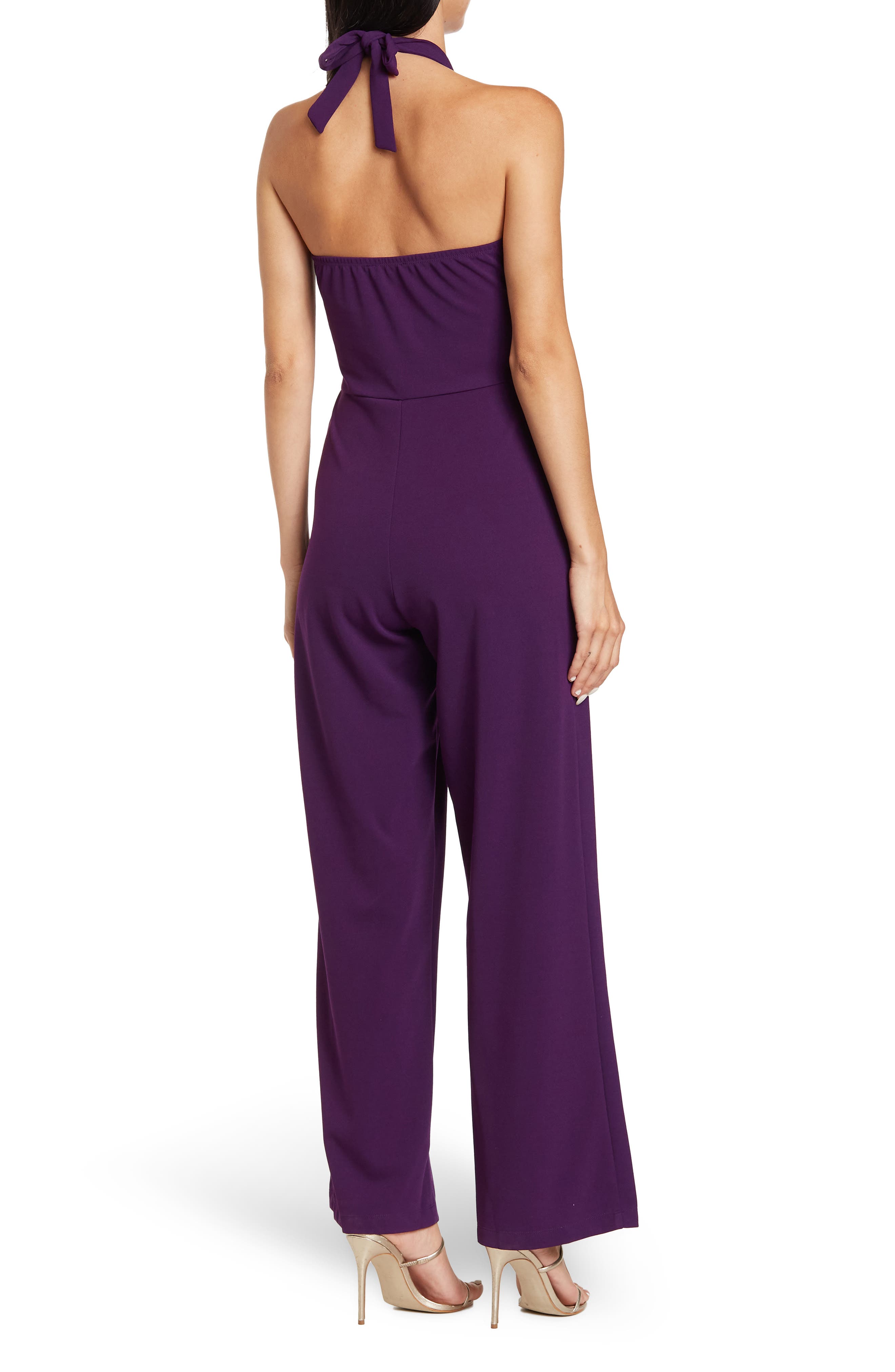 bebe Ruffle Halter Jumpsuit | Nordstromrack
