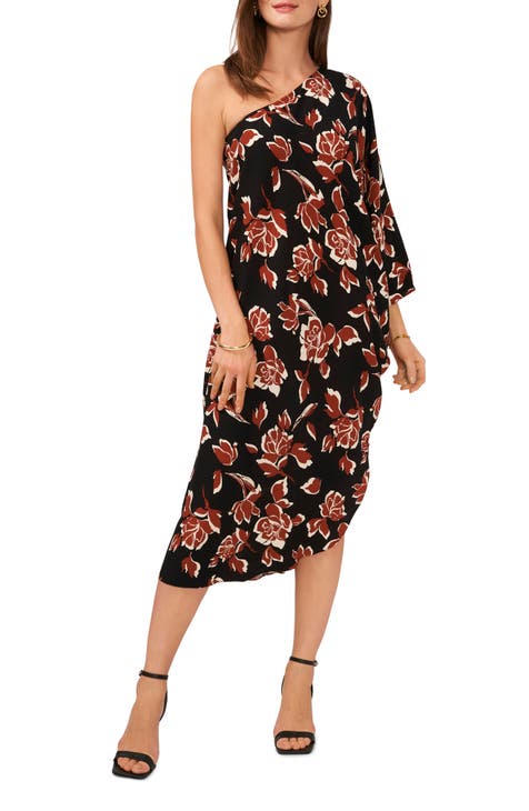 Women's One Shoulder Midi Dresses | Nordstrom