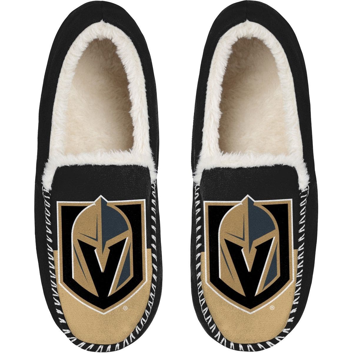 FOCO Men's FOCO Vegas Golden Knights Colorblock Moccasin Slippers ...