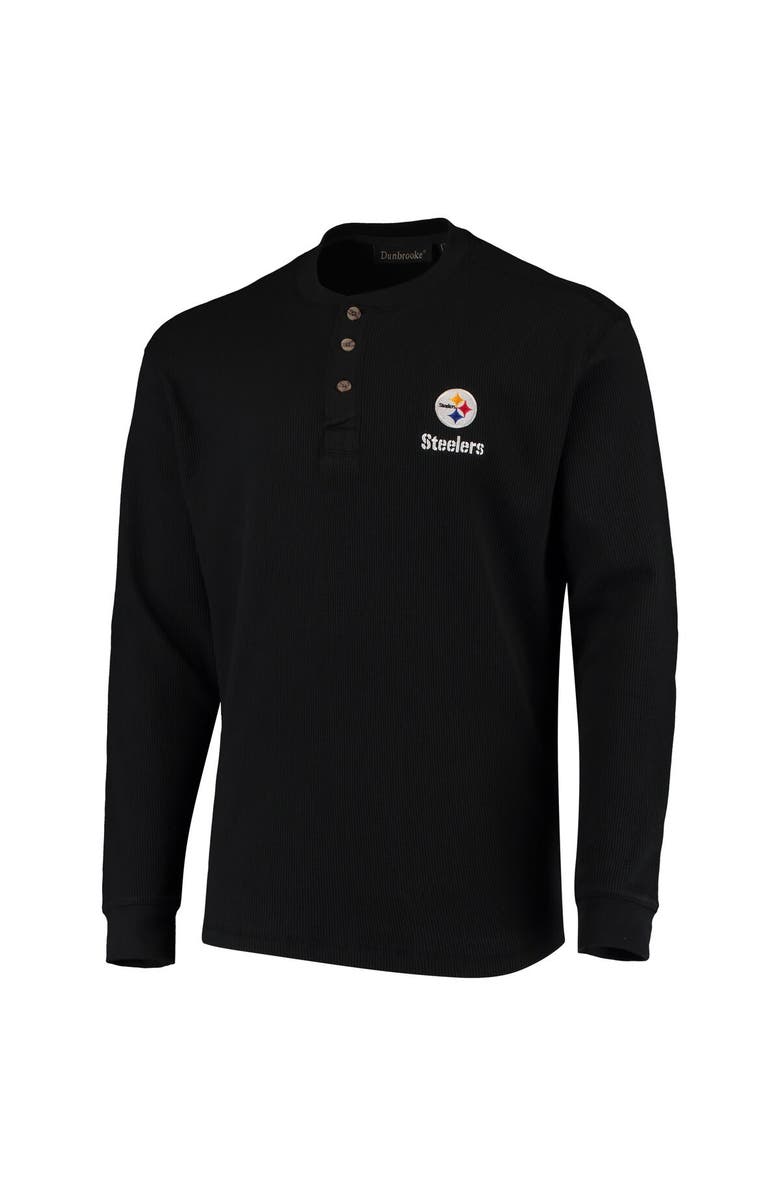 DUNBROOKE Men's Dunbrooke Black Pittsburgh Steelers Logo Maverick ...